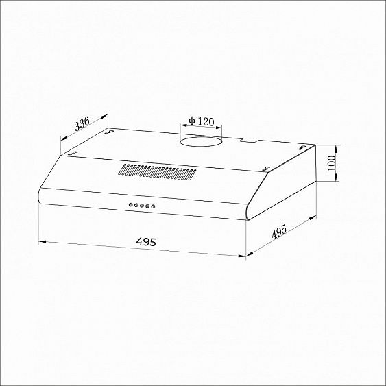 Купить Вытяжка HEBERMANN HBUH 50.1 X по выгодной цене в интернет ...